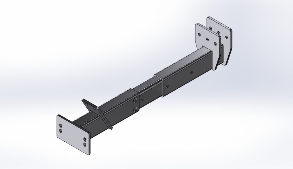 Outrigger/ mounting support tube for Gladiator sheeting system - Shurco UK